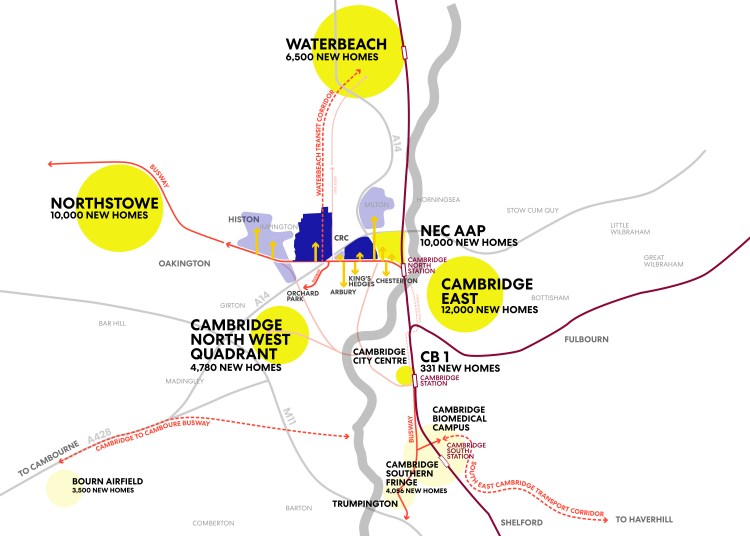The proposed Cambridge Biomedical Campus & Science Park North ...